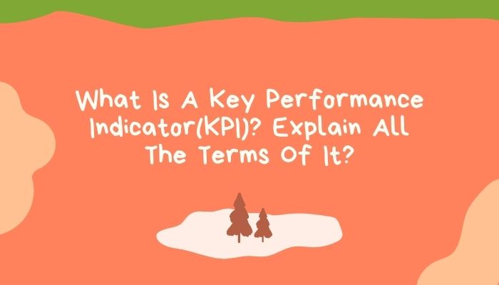 What Is A Key Performance Indicator(KPI)? Explain All The Terms Of It ...